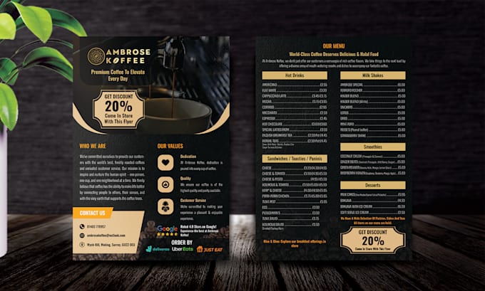 Design restaurant menu card digital food flyer design by Asifsony | Fiverr