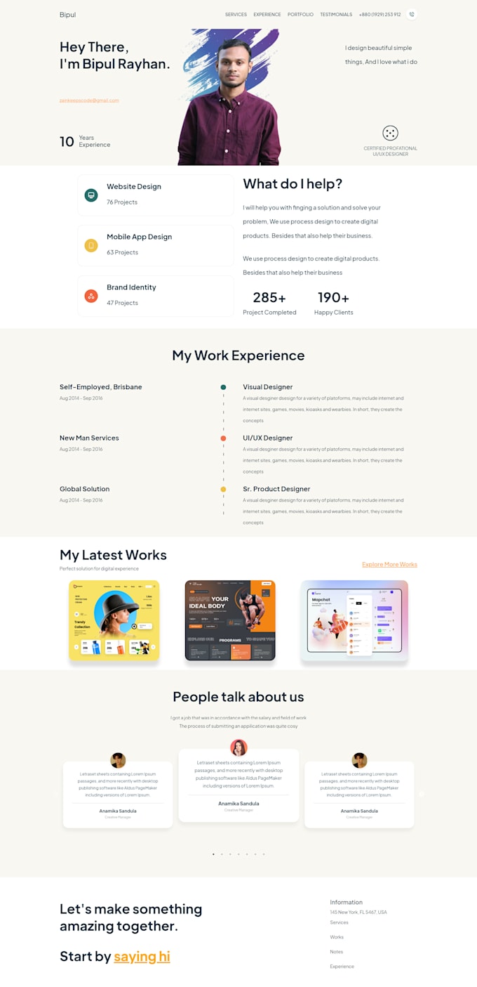 Do frontend development with, react js, next js web app by Bipul ...