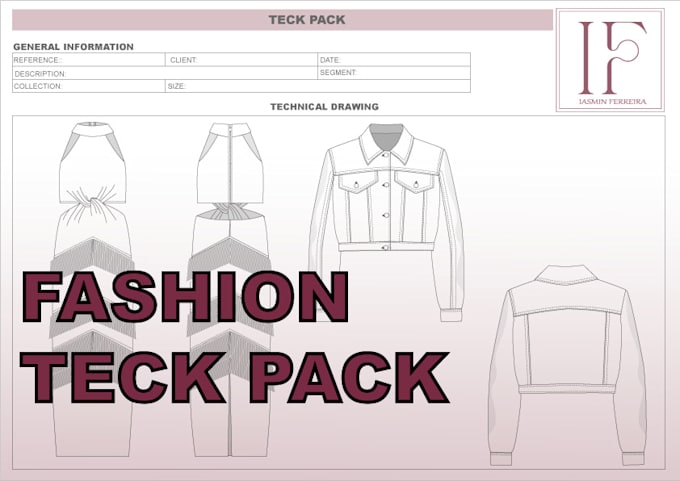 Create complete tech pack by Iasmindesigner | Fiverr