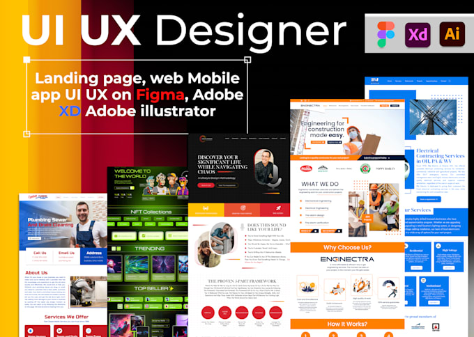 Design modern ui ux website and mobile app in figma and xd by ...