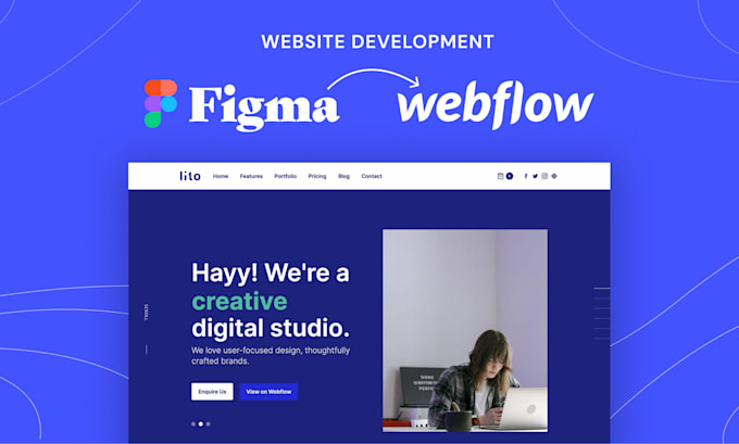 Do professional webflow development, figma to webflow conversion by ...
