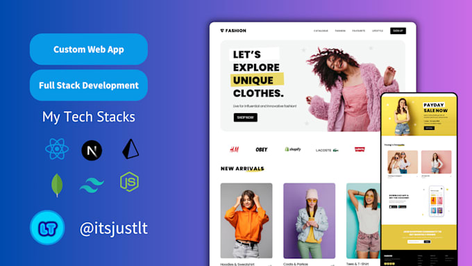 Develop A Fullstack React Nextjs Website By Itsjustlt Fiverr