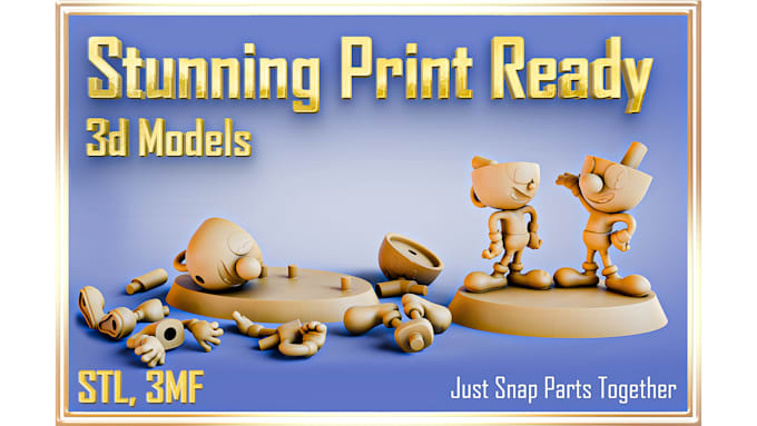 Make stunning 3d print ready stl models by Zeesh4n_mehmood | Fiverr