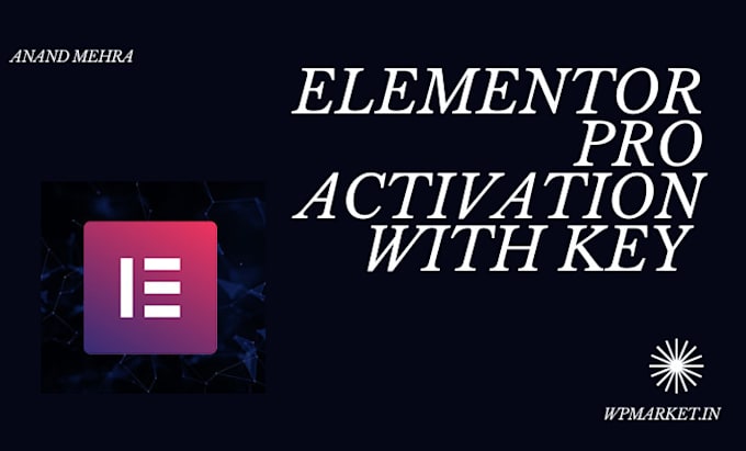 Install and activate elementor pro with the api key by Anandkumar7777 ...