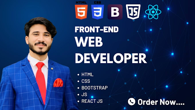 Do Frontend Web Development With Html Css Jsbootstrap React By Ahmadabdullah3 Fiverr