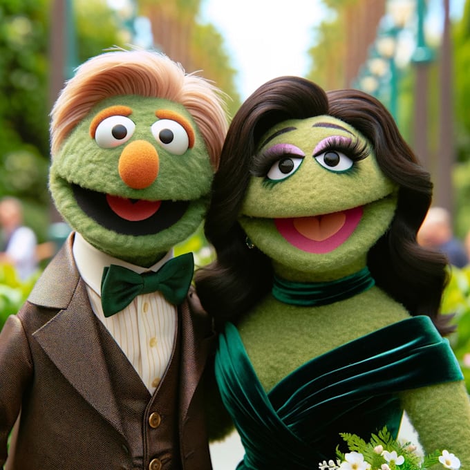 Create custom puppet style portrait creation for couples and ...