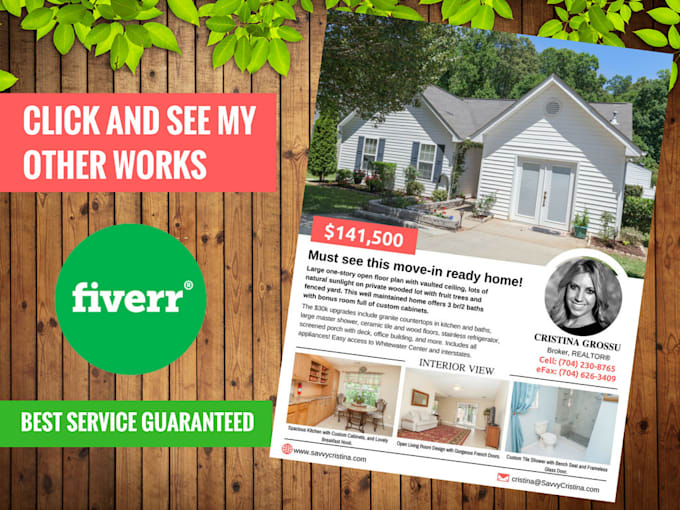 Design eye catching real estate flyer by Denada_dila | Fiverr