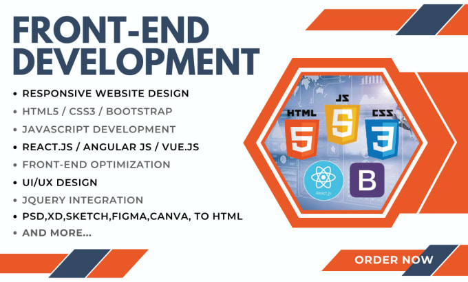 Do Frontend Development In React Js Next Js Angular Js Vue Js Html Css Psd By