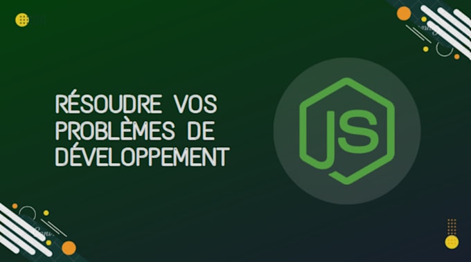 Solve your node js development challenges by Gn_wisso | Fiverr Solve your node js development challenges by Gn_wisso | Fiverr
