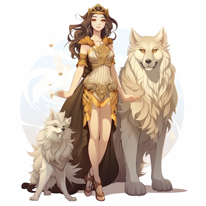 Make full body furry character illustration in any pose by ...