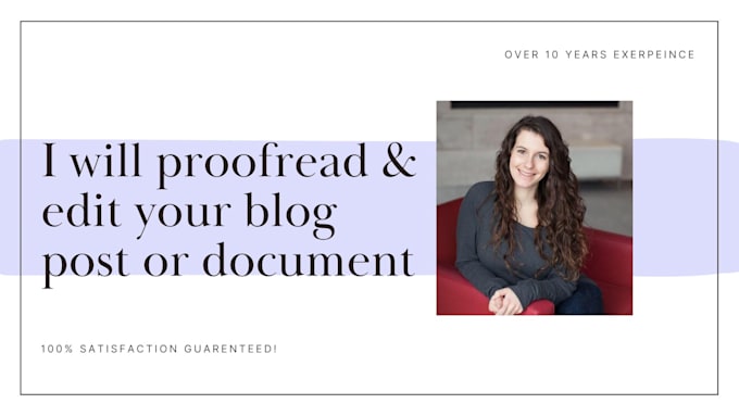 Proofread and edit your document by Alannahto | Fiverr