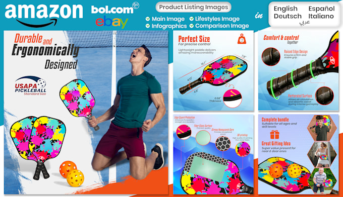Design product listing images for amazon bol ebay and shopify store by ...