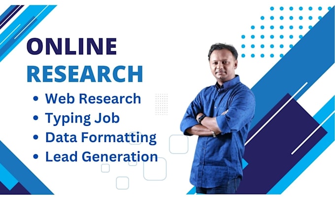 Do online research, typing and web research by Robiul_alam25 | Fiverr