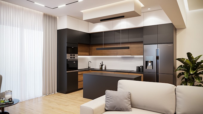 Design kitchen for you by Mquadratostudio | Fiverr