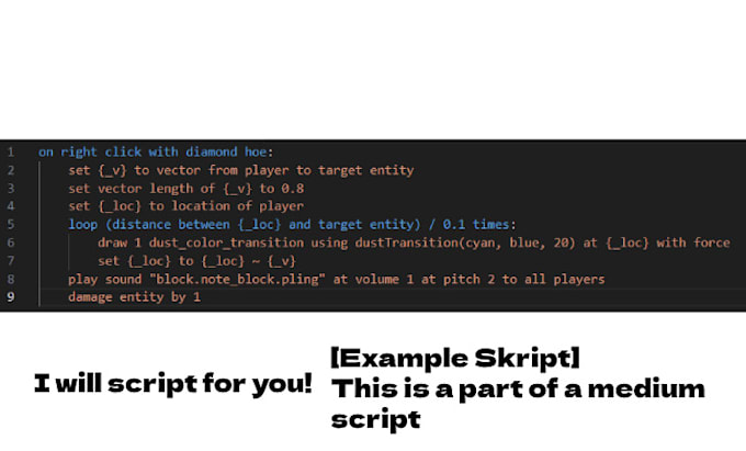 Skript Your Minecraft Server By Kolemnt Fiverr