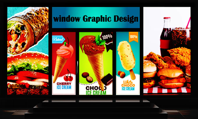 Do create a window graphics, shop front design, and stunning store ...