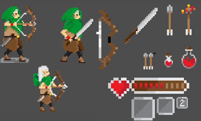 Create unique pixel art character, icon and background based on your ...