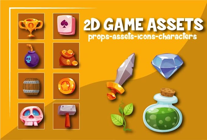 Design 2d icon, object, asset and ui for your game by Mishalmunir | Fiverr