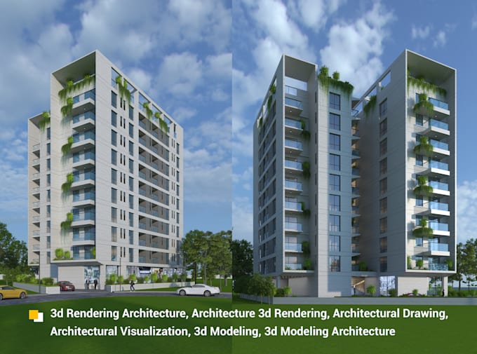 Design house exterior model, 3d architectural rendering by Litusamadder ...