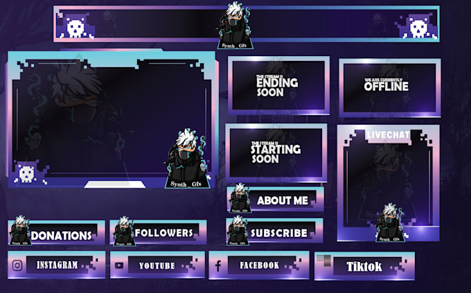 Design twitch logo, overlay, panels, alerts and screen for stream by ...