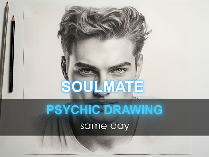 Draw your soulmate psychic reading love relationship clairvoyant sketch ...