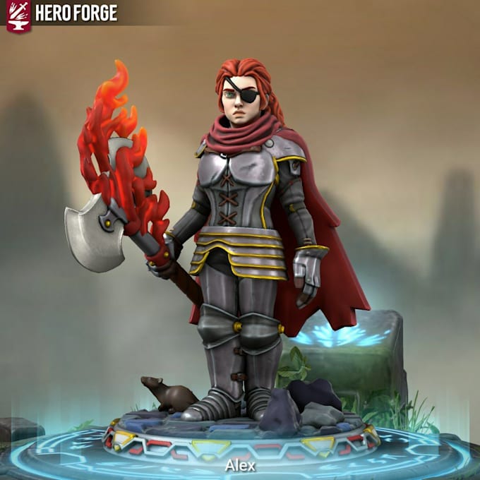 Create your ded characters with the help of the hero forge site