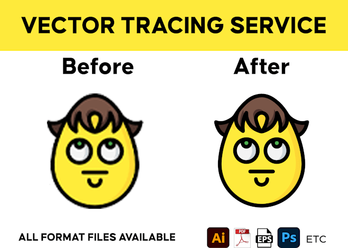 Vector tracing logo, image, sketch, raster convert to vectorize by ...