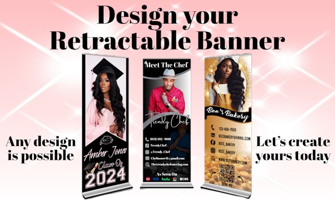 Design retractable banner design by Rileydigitals | Fiverr