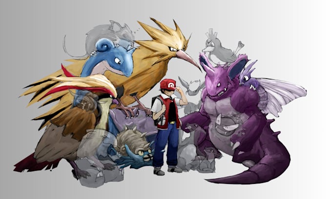 Draw cute fakemon and pokemon art in your style by Jsuccess0 | Fiverr