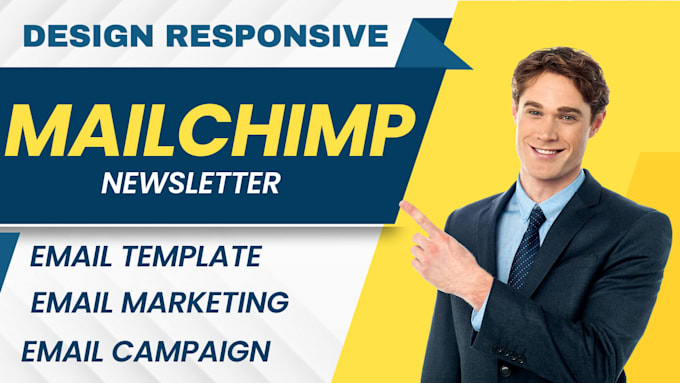 Design mailchimp newsletter template, landing page, email marketing ...