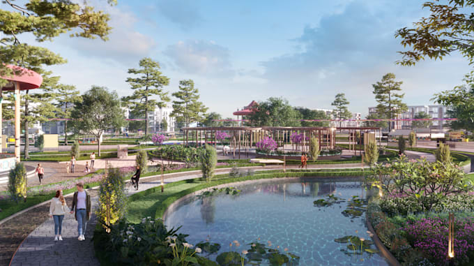 Build up your landscape design from 2d to 3d and render by Hndarch | Fiverr