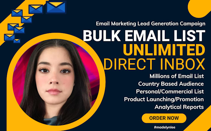 Send bulk emails, email blast, email campaign, email marketing by ...
