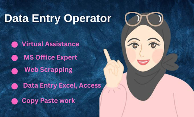 Be your data entry operator and virtual assistant by Saima40 | Fiverr
