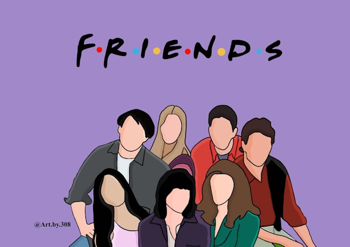 Draw you with friends by Art_by_308 | Fiverr