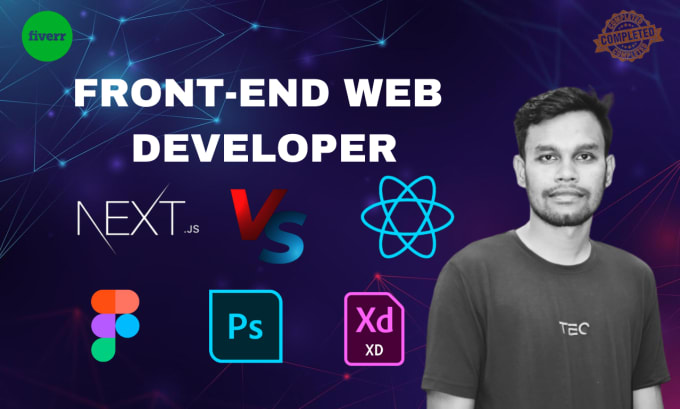 Design Frontend Web Developer Using React Next Js Tailwind By