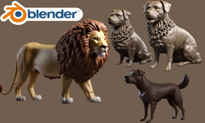 Create 3d animal model animal animation video animal model character ...