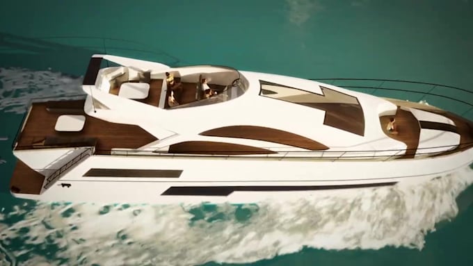 Create realistic 3d yacht animation, 3d boat animation, ship animation ...