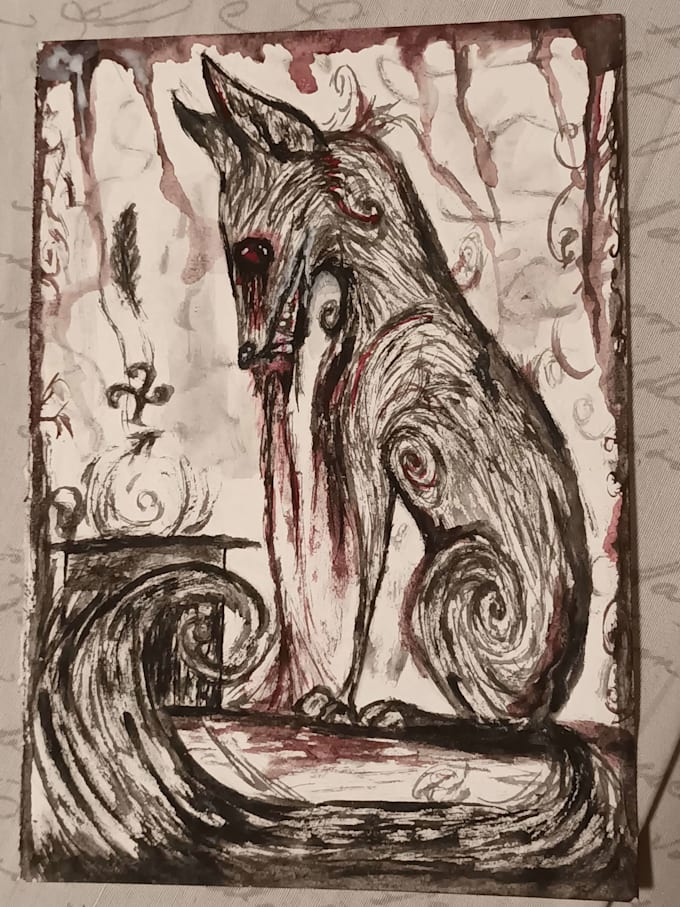 Draw dark and gore paint by Yoanna_89 | Fiverr