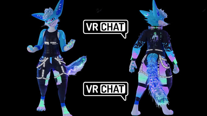 Create unique vrchat avatar, custom vrchat avatars 3d modeling and ...