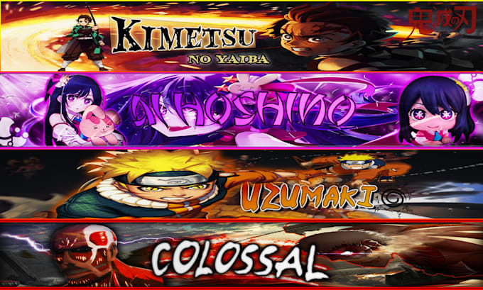 Design a perfect anime banner youtube, twitch, etc by Ayoubkemmou70 ...