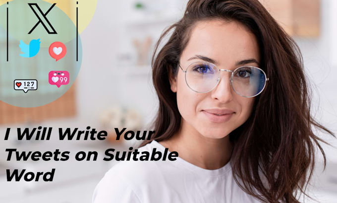 Write your tweets on suitable word by Tarek7884 | Fiverr
