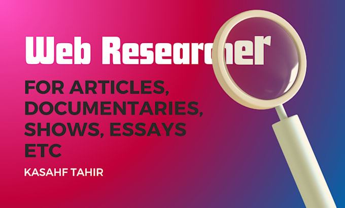 Dive into your custom web search needs by Kashaftahir | Fiverr