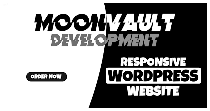 Build a responsive wordpress website by Moonvaultdev | Fiverr