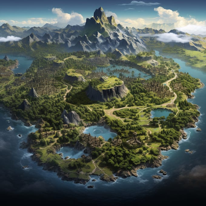 Create high quality fantasy maps by Tronoth1 | Fiverr