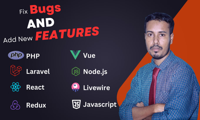 Fix bugs or develop professional websites, php, laravel, vue, react ... Fix bugs or develop professional websites, php, laravel, vue, react ...