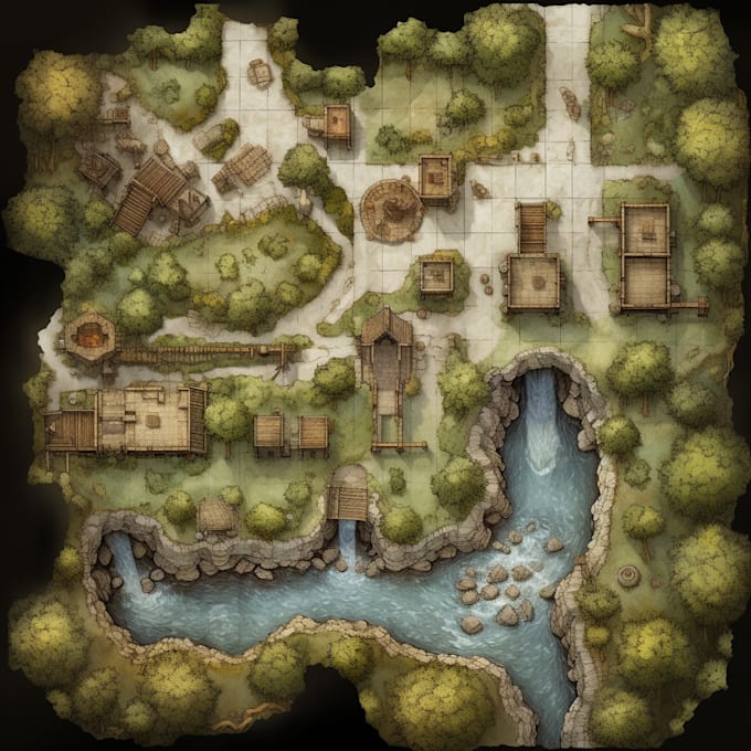 Draw you a fantasy battlemap, dnd battle map by Sinyzlisam | Fiverr