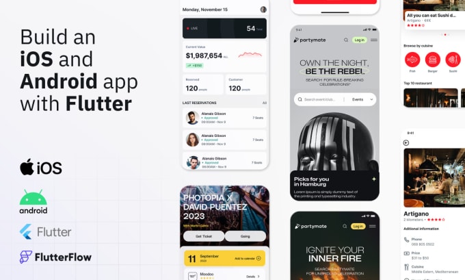 Build an ios and android app with flutter and flutterflow by Henjoga ...