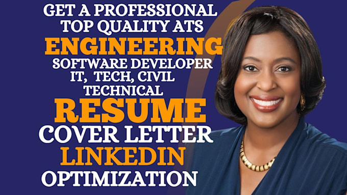 Write engineering resume, software engineer, technical, it, and civil ...