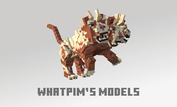 Make a 3d model for minecraft on blockbench by Whatpim | Fiverr