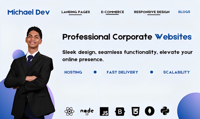 Build a responsive and professional website by Michaeldev98 | Fiverr